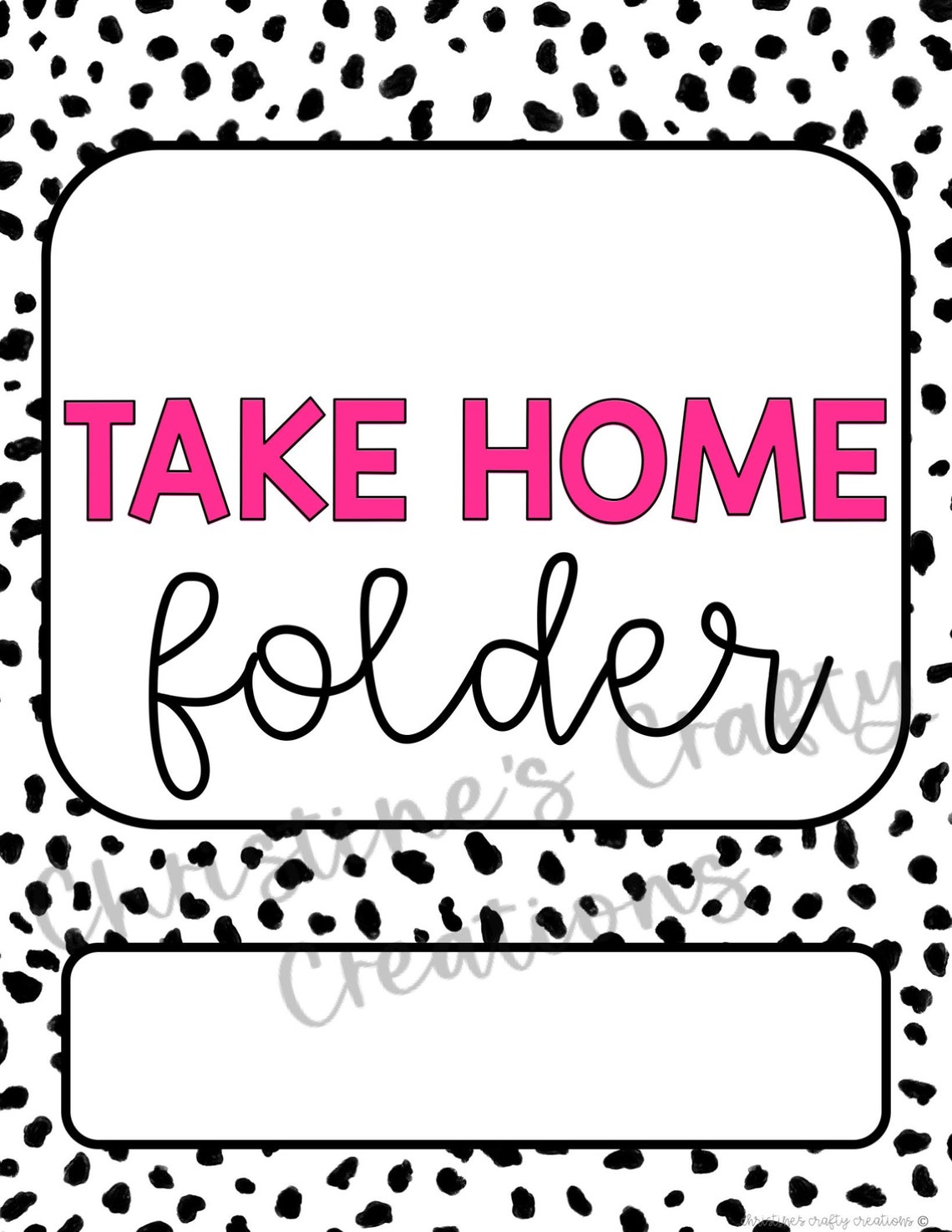 Groovy Leopard and Dalmatian Folder Covers L Editable - Etsy