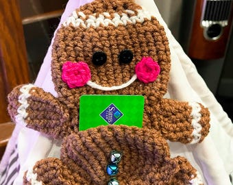 Christmas Gift Card Holder, Gingerbread Man - Etsy