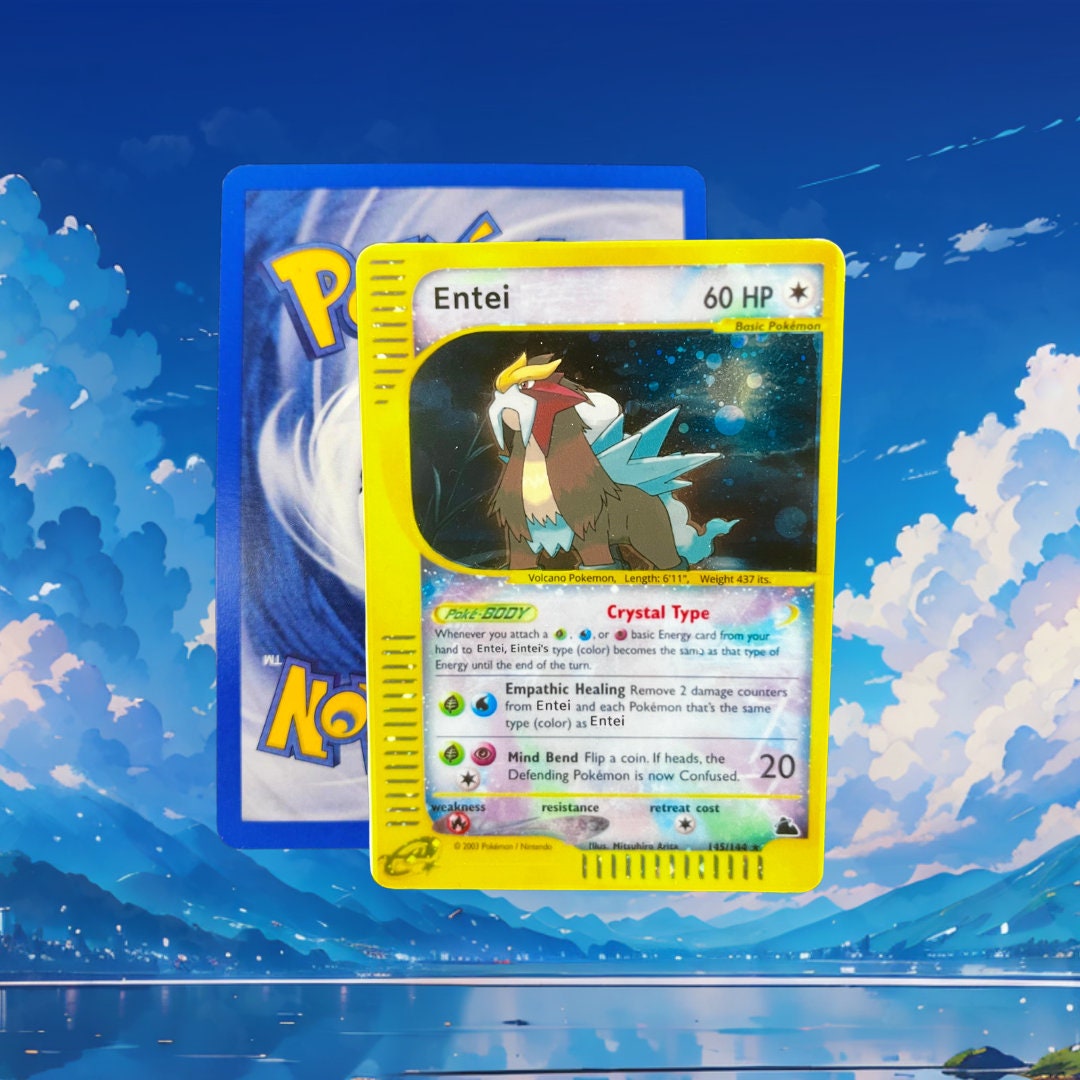 Crystal Entei POKEMON CARD CUSTOM Card Proxy Orica - Etsy