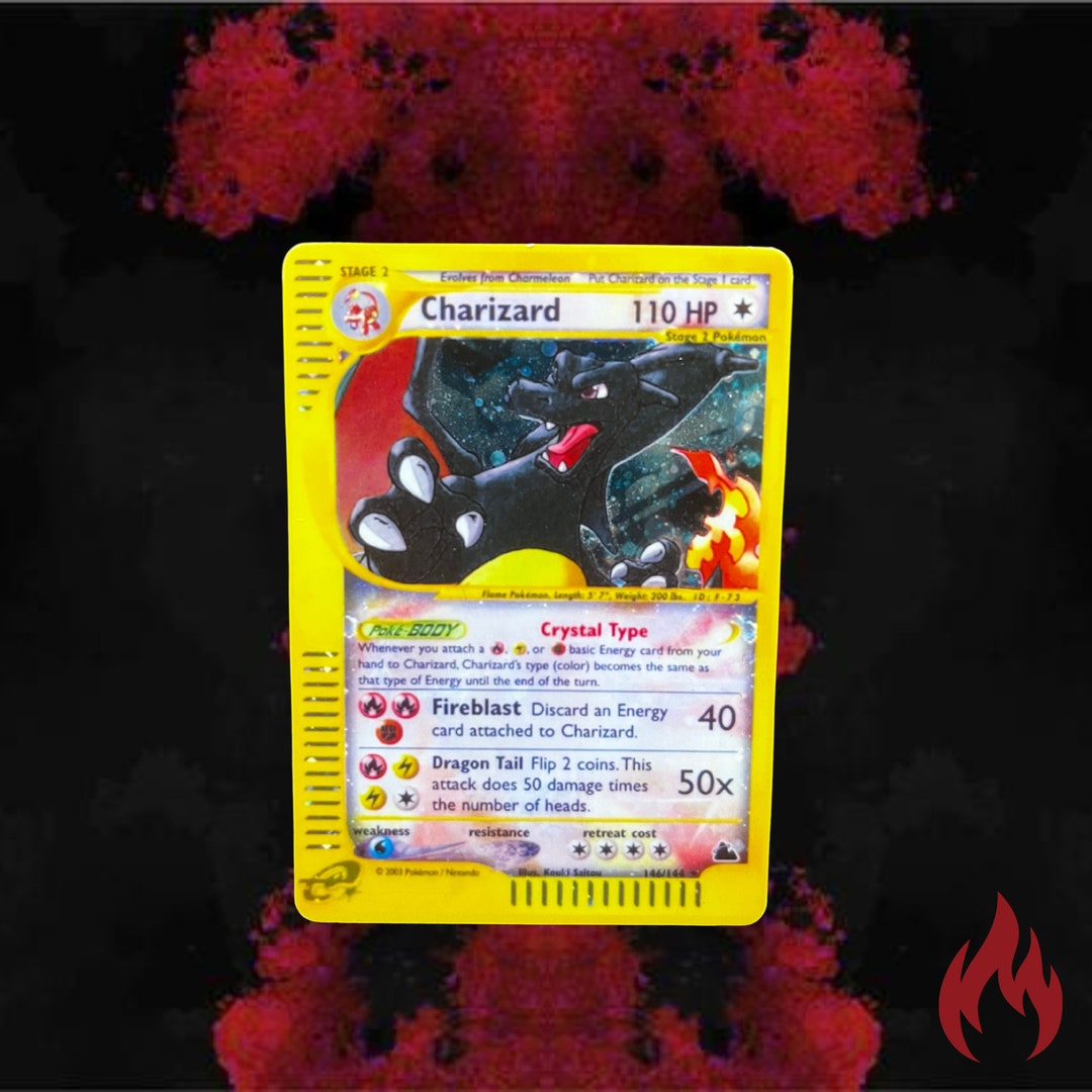 Pokemon Shiny Crystal Charizard Vintage Holo Pokemon Card - Etsy Australia