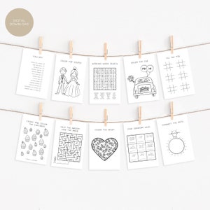 Kids Wedding Activity Book – English – 20+ Coloring and Puzzle Pages ...