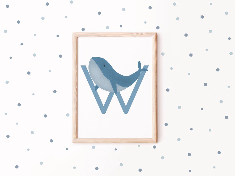 W - WAL / English, German / ABC, Alphabet, Letter, Animal, Name ...