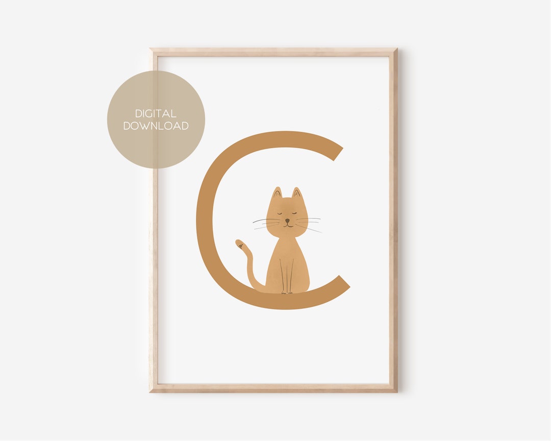 C - CAT / English / ABC, Alphabet, Letter, Animal, Name / Nursery ...