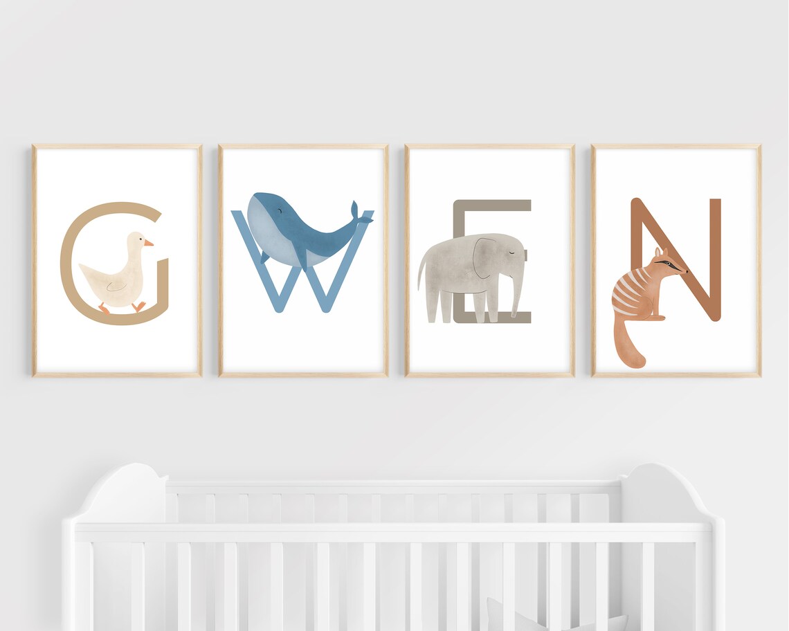 W - WAL / English, German / ABC, Alphabet, Letter, Animal, Name ...