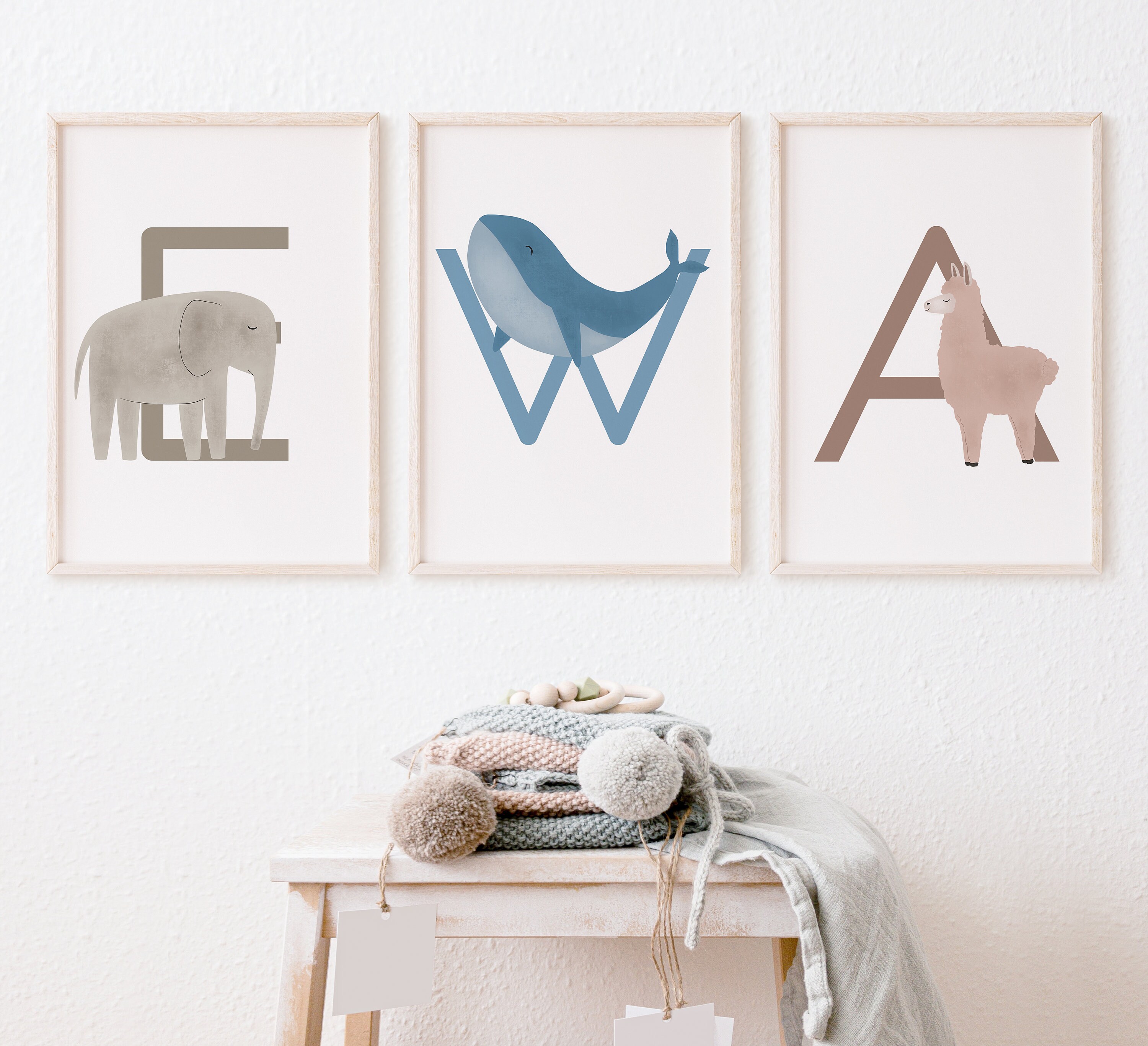W - WAL / English, German / ABC, Alphabet, Letter, Animal, Name ...