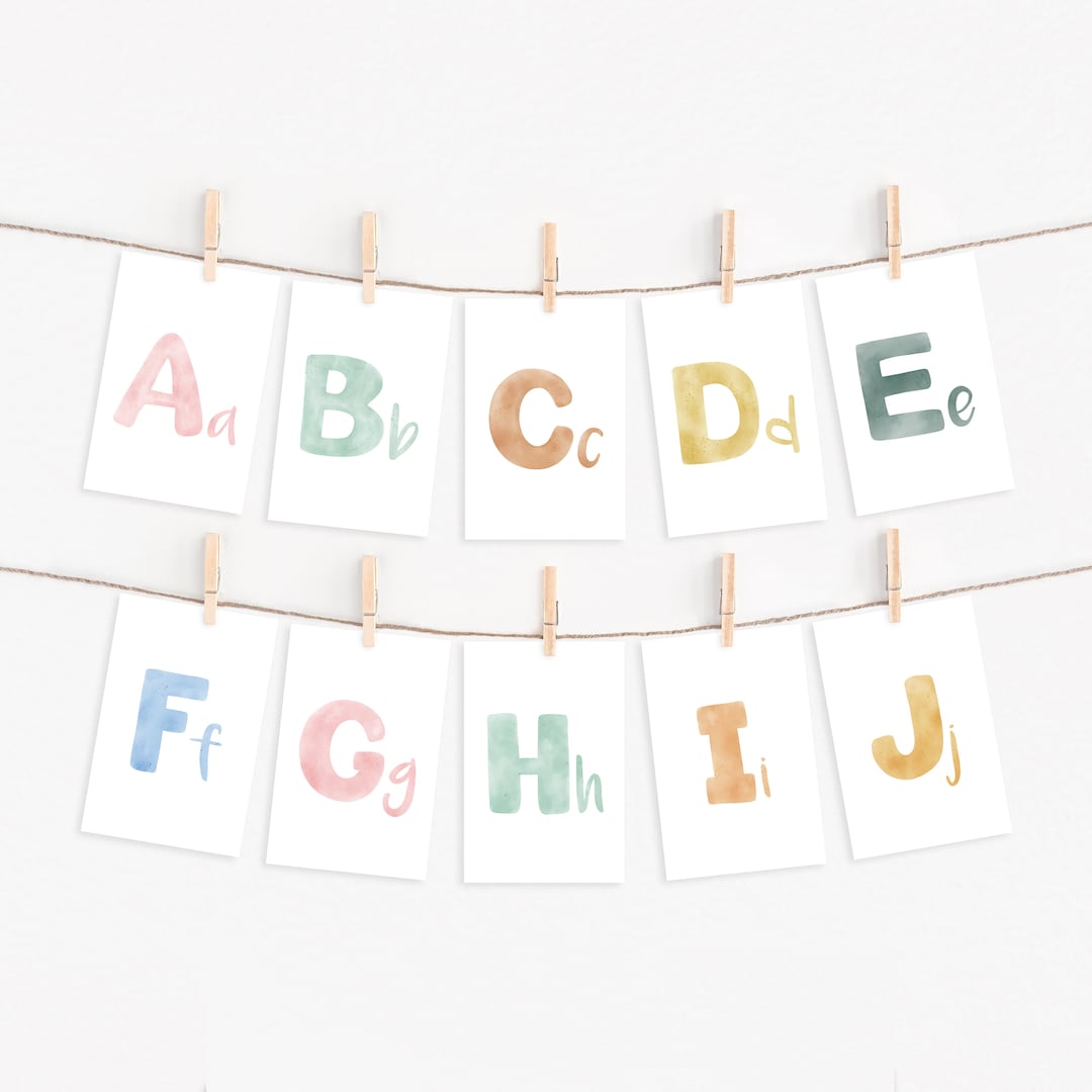 ABC Flashcards for Kids – Letters Postcards and Posters – Learn A-Z ...