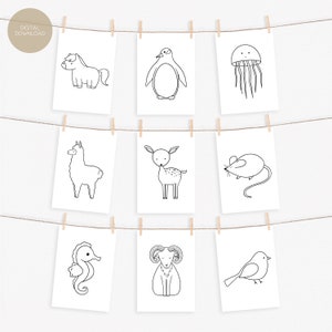 50 Animals – Printable Coloring Pages for Kids – Coloring Book for ...