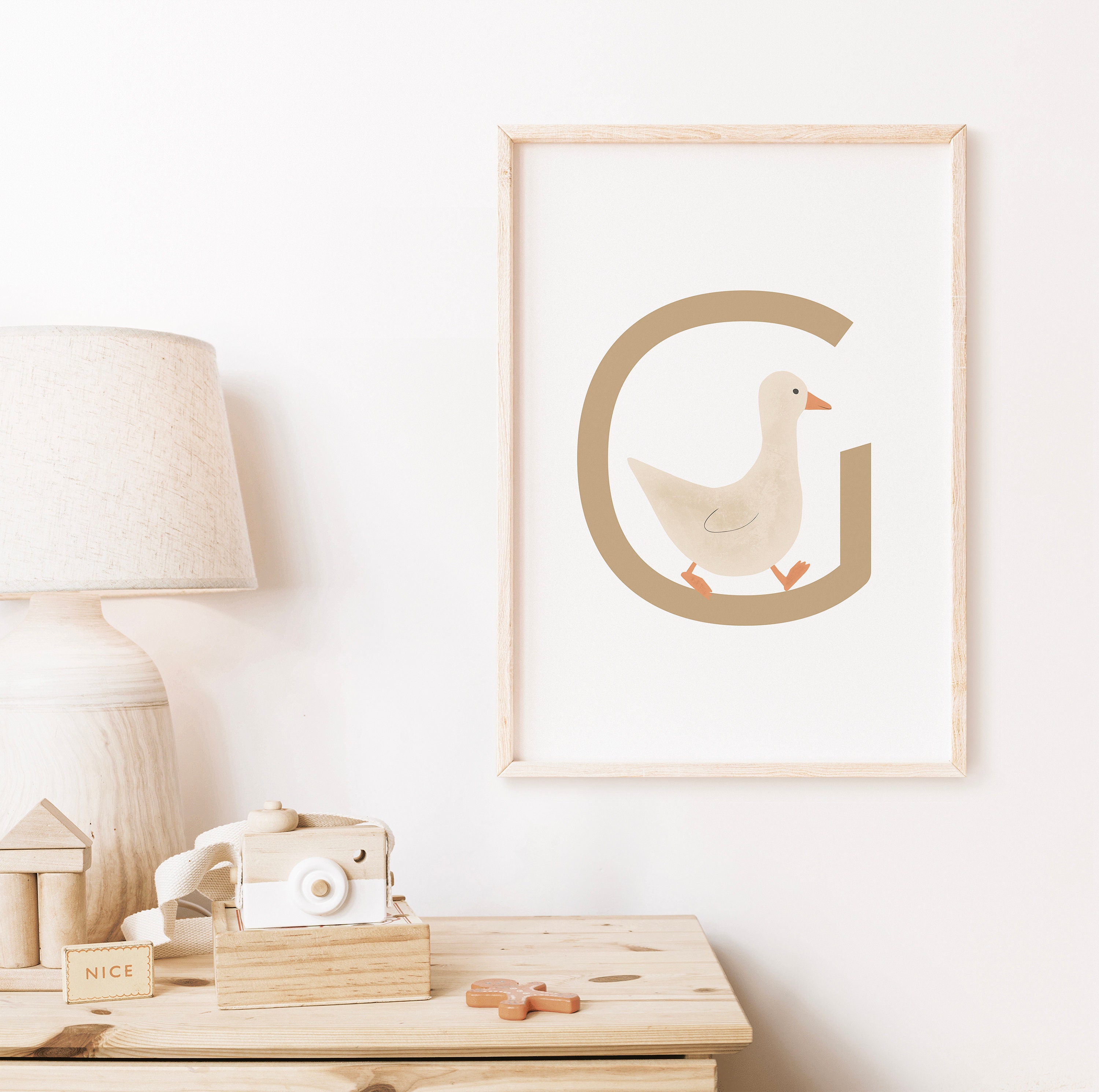 G GANS / English, German / ABC, Alphabet, Letter, Animal, Name ...