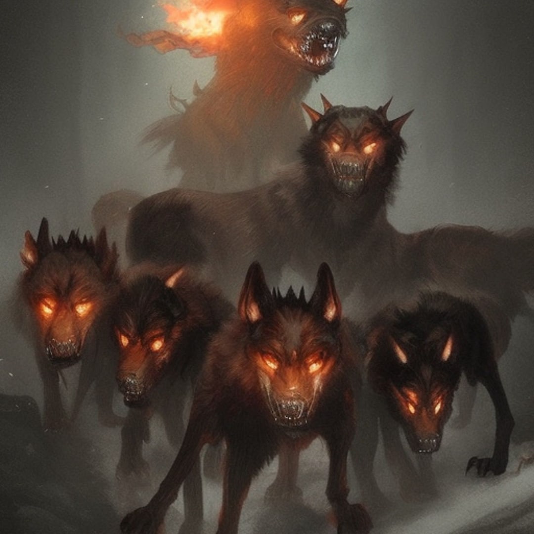 Pack of Hellhounds Companions for Protection Justice and - Etsy