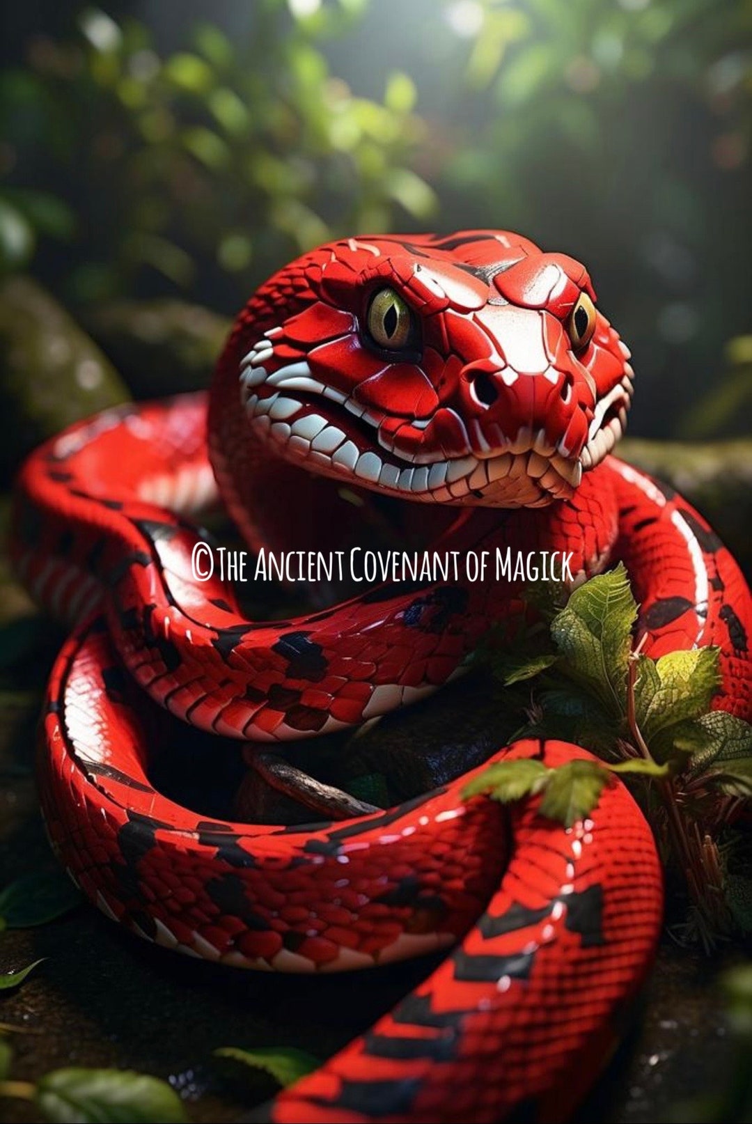 Snake Familiar - Elemental Spirit Companion - Etsy