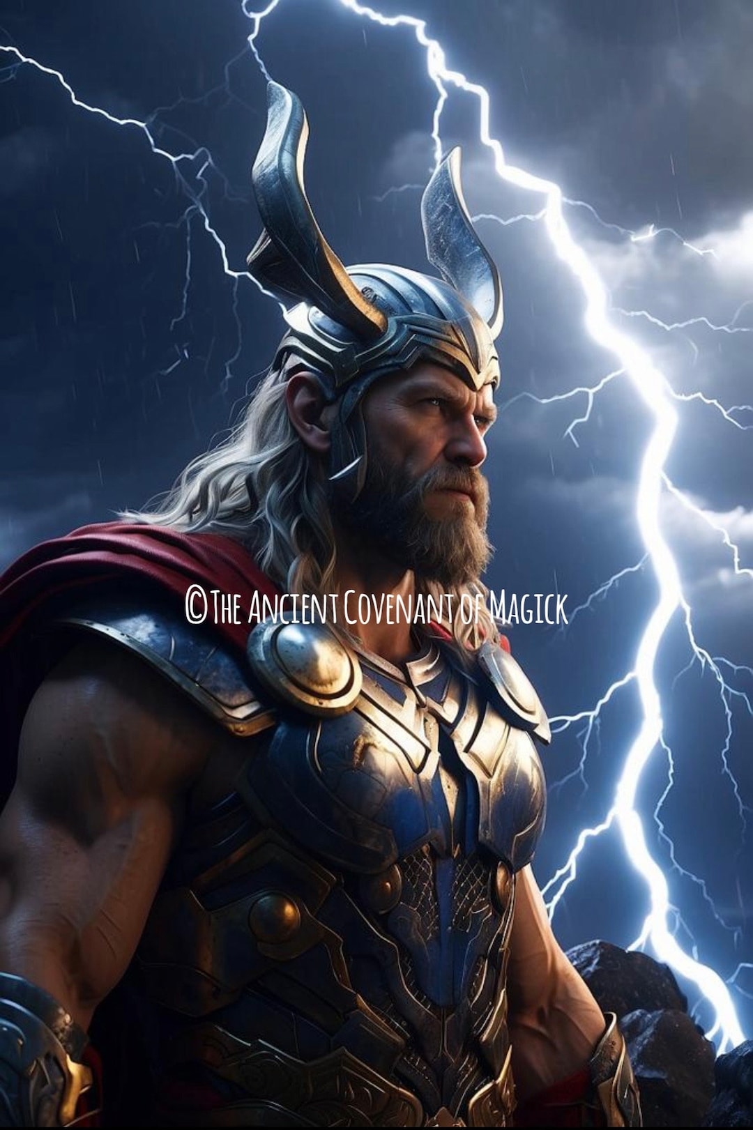 THOR the God of Thunder Protector of Midgard Get Thors Blessing to Work ...