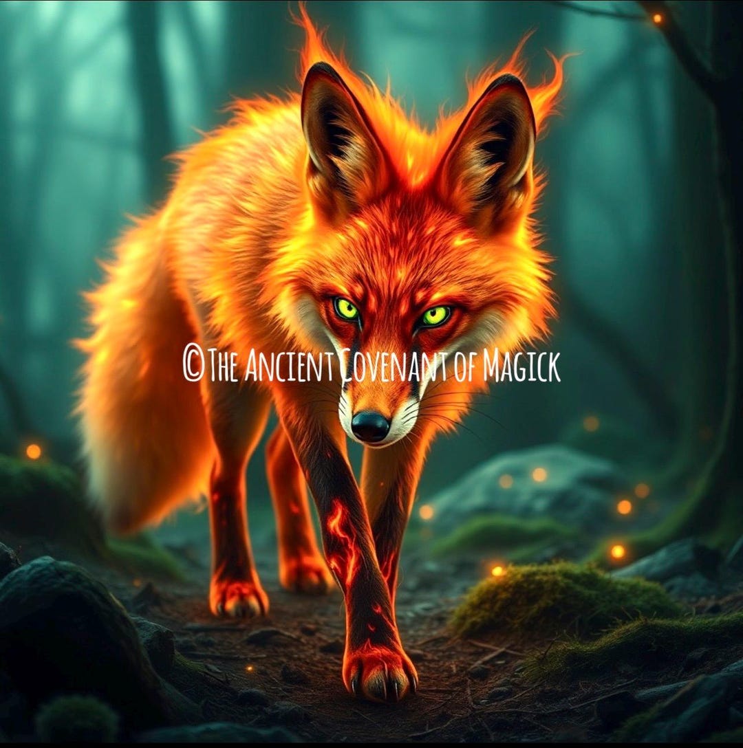 Fox Spirit Familiars - Loki’s Fire Elementals - Etsy