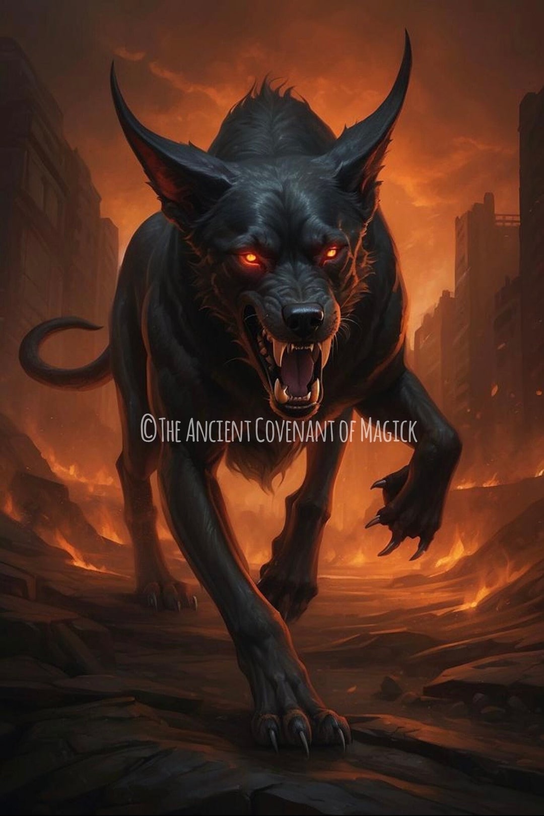 Personal Hellhound Companion for Protection, Justice and Revenge - Etsy