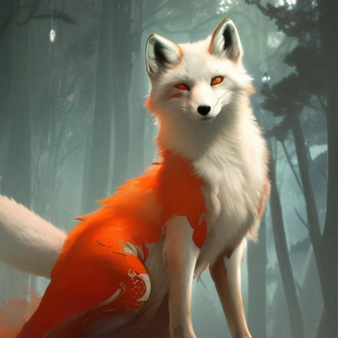 Kitsune the Nine Tailed Fox Spirit Companion - Etsy Canada