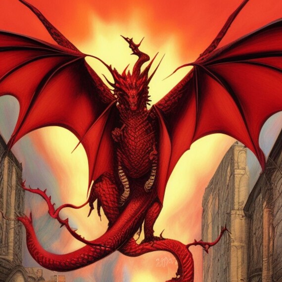 Fire Elemental Dragon