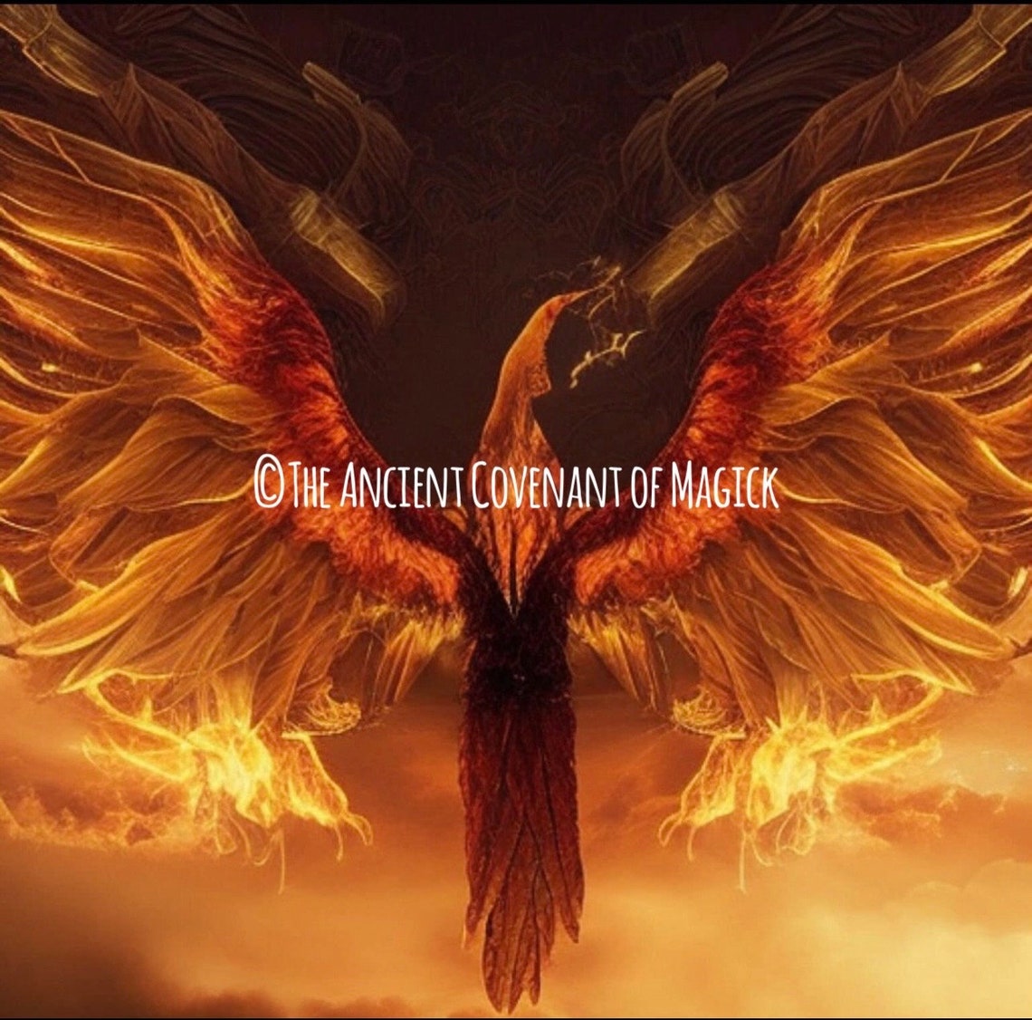 Fire Phoenix for Rebirth, Healing & Ancient Knowledge - Etsy UK