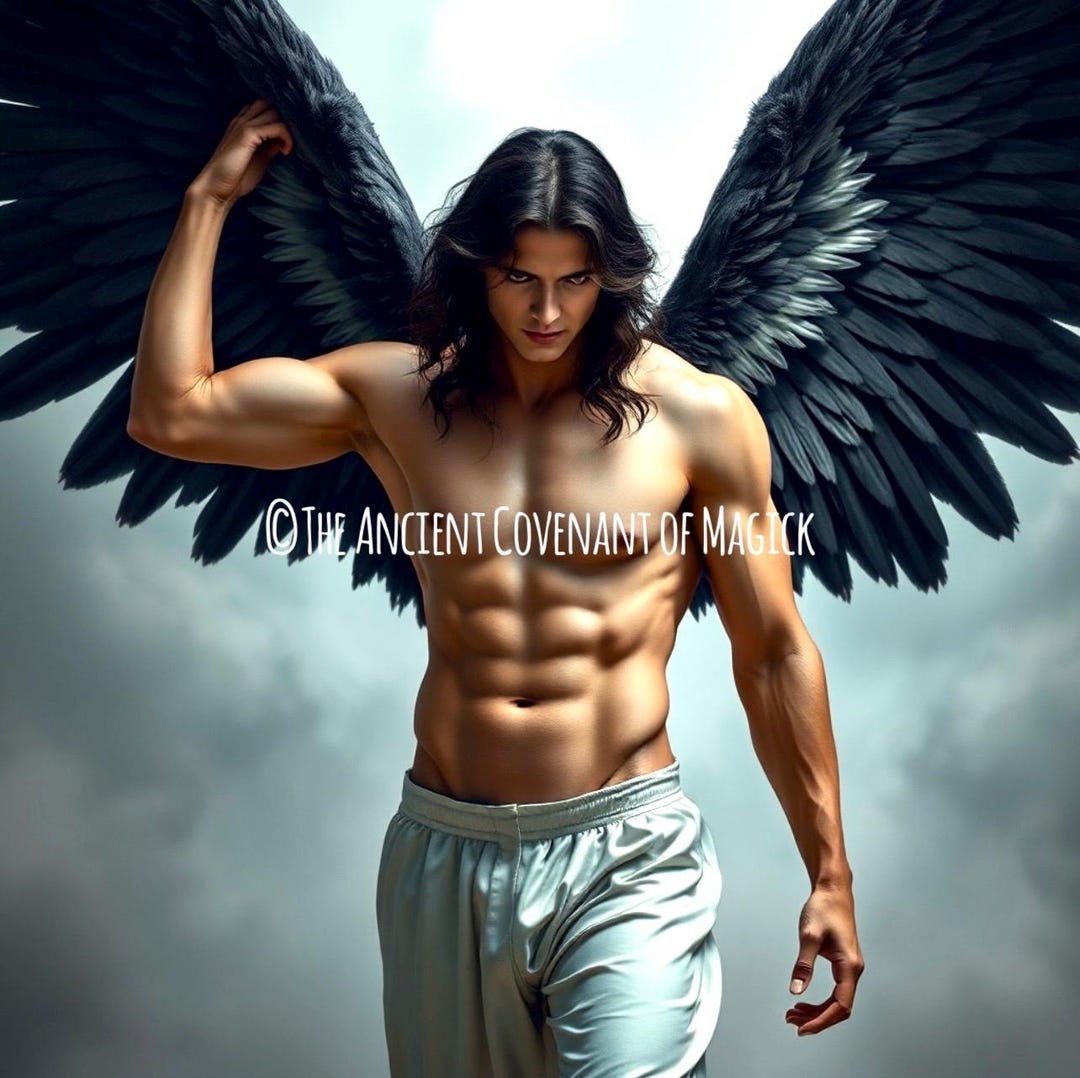 Male Fallen Angel - Spirit Companion for Protection, Defence, Intimacy ...