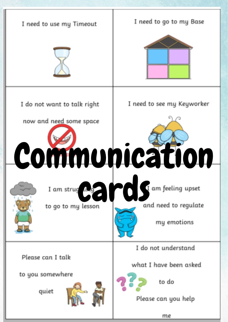 Communication Cards - Etsy