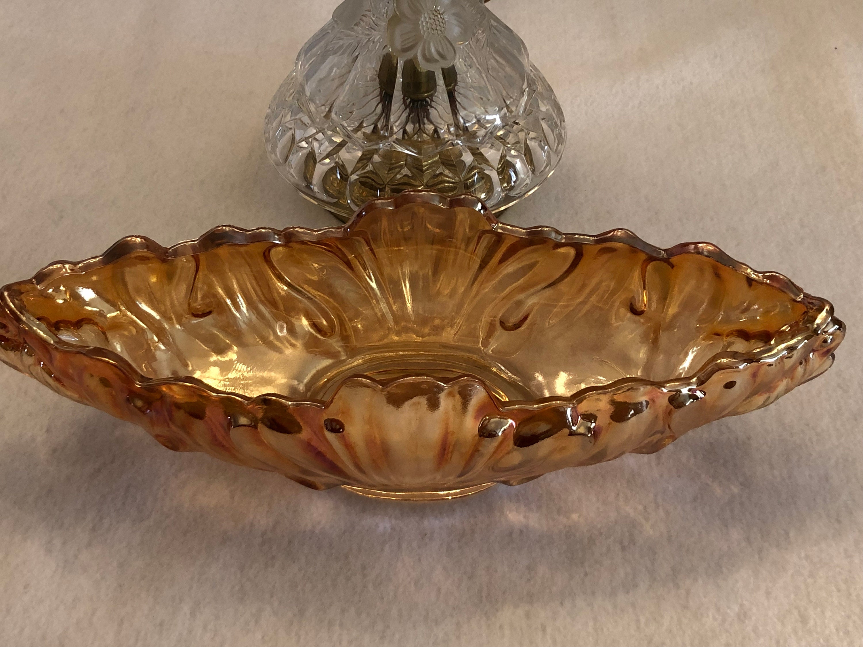 Golden Crescent Lamp - Etsy