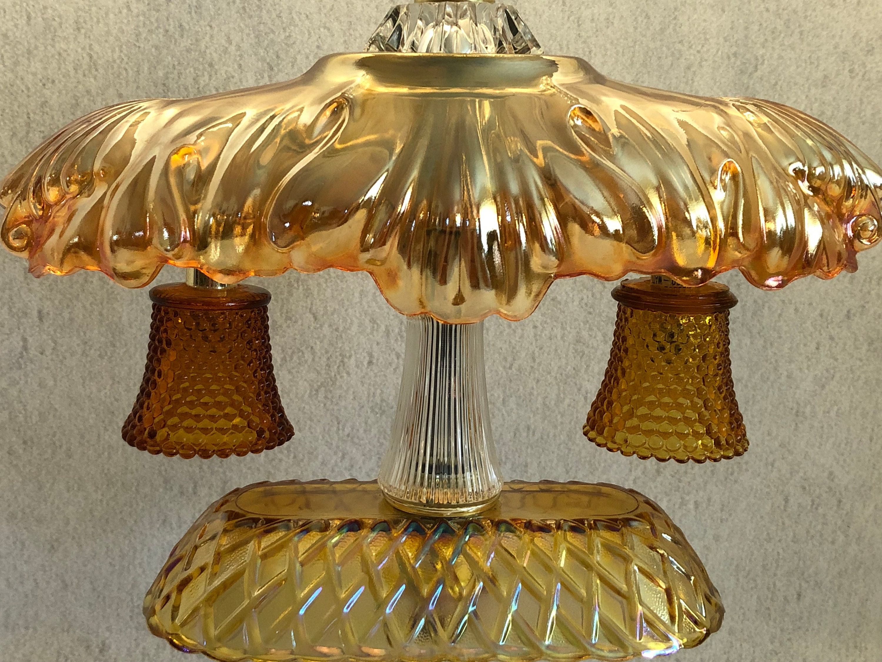 Golden Crescent Lamp - Etsy