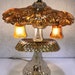 Golden Crescent Lamp - Etsy