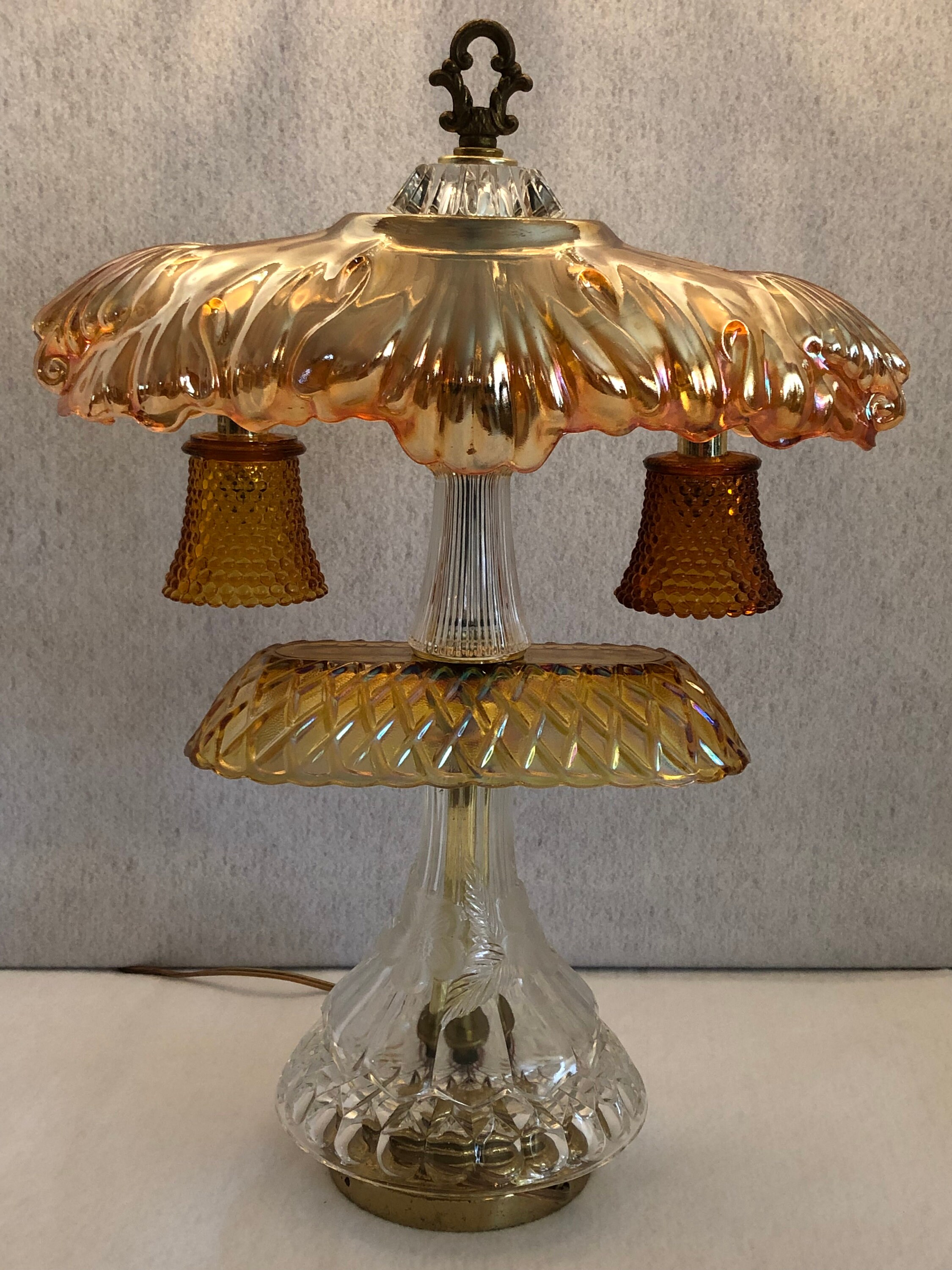 Golden Crescent Lamp - Etsy