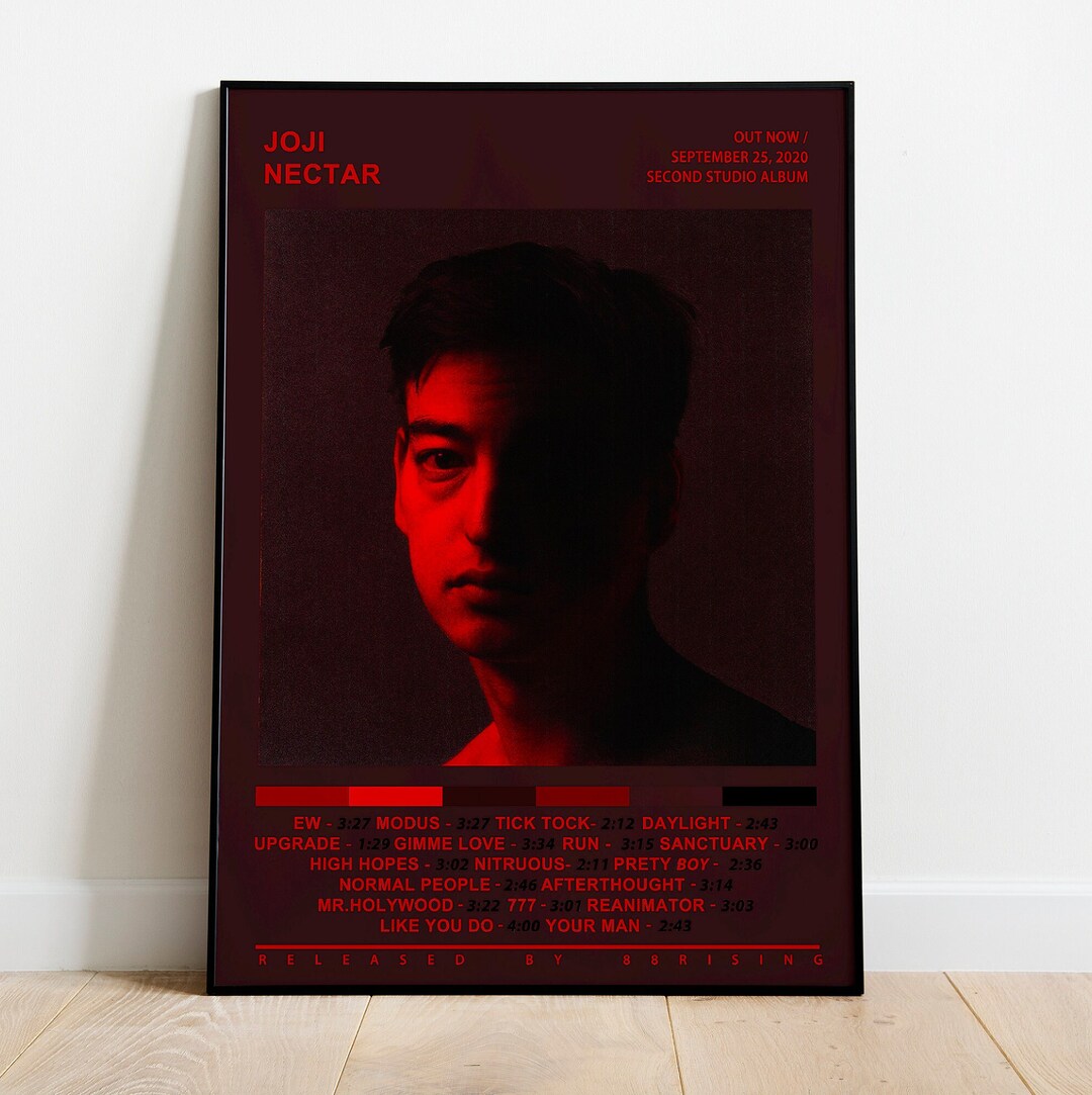 JOJI - NECTAR Poster Album Cover Poster Room Decor Wall Music Decor ...