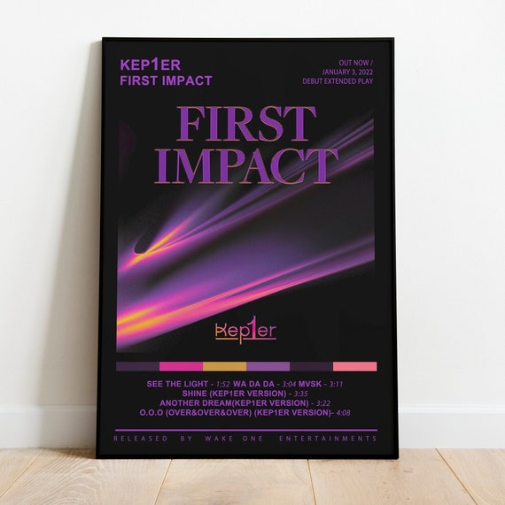 Kep1er FIRST IMPACT Album Cover Poster Room Decor Wall Music | Etsy France