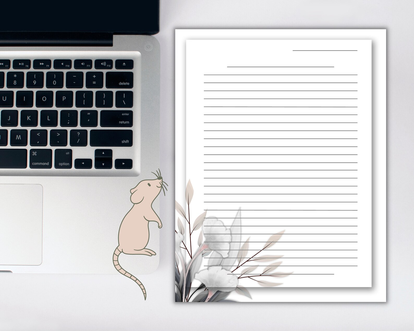 Stationery Paper Printable | Digital | Writing Paper | Lined/unlined ...