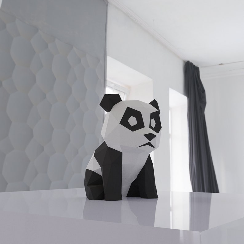 Panda Pdf Diy Panda Papercraft Oso Panda Papercraft Panda - Etsy
