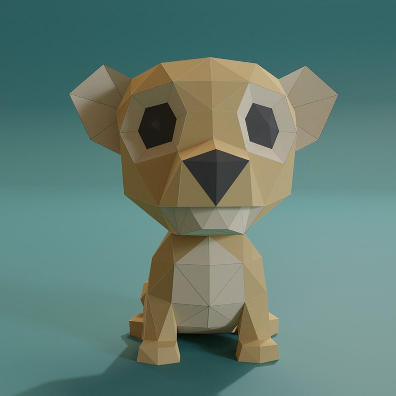Cachorro papercraft, kid de plantillas y manuales PDF,SVG,DFX - Etsy México