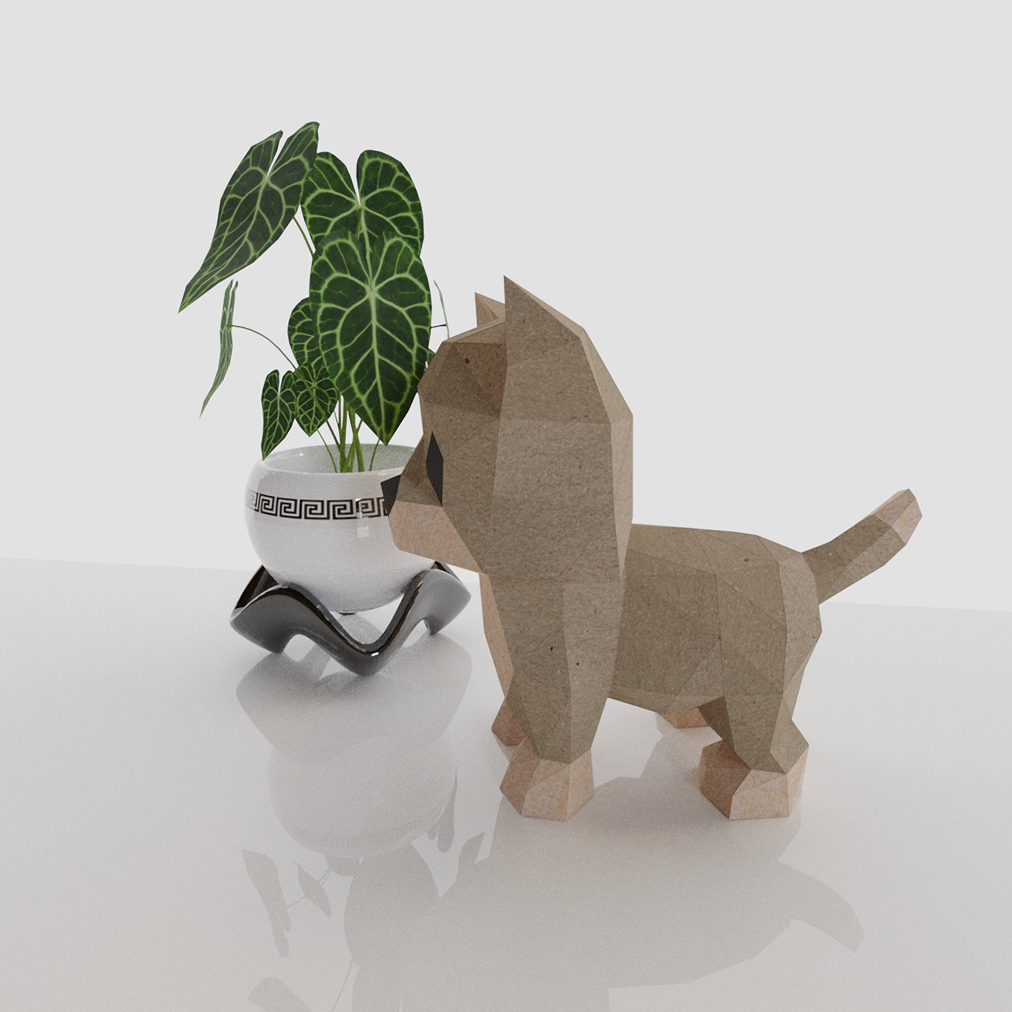 Kitten Baby Papercrafts Templates Pdf, Paper Cat Sculpture D3 - Etsy