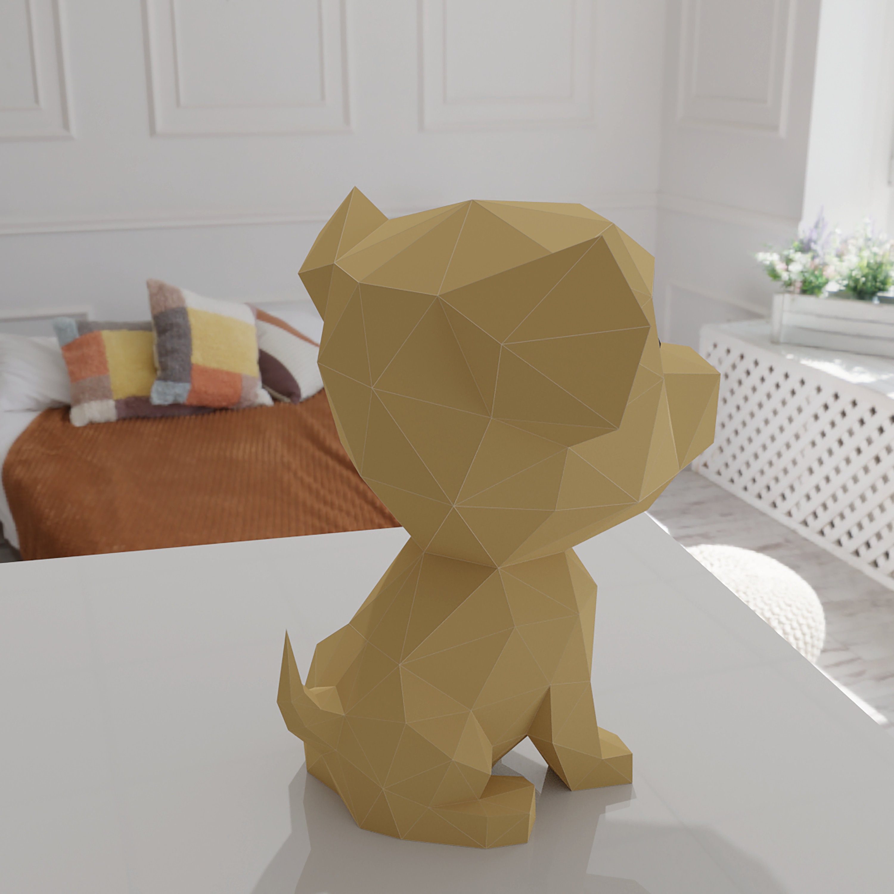 Cachorro papercraft kid de plantillas y manuales PDFSVGDFX - Etsy México