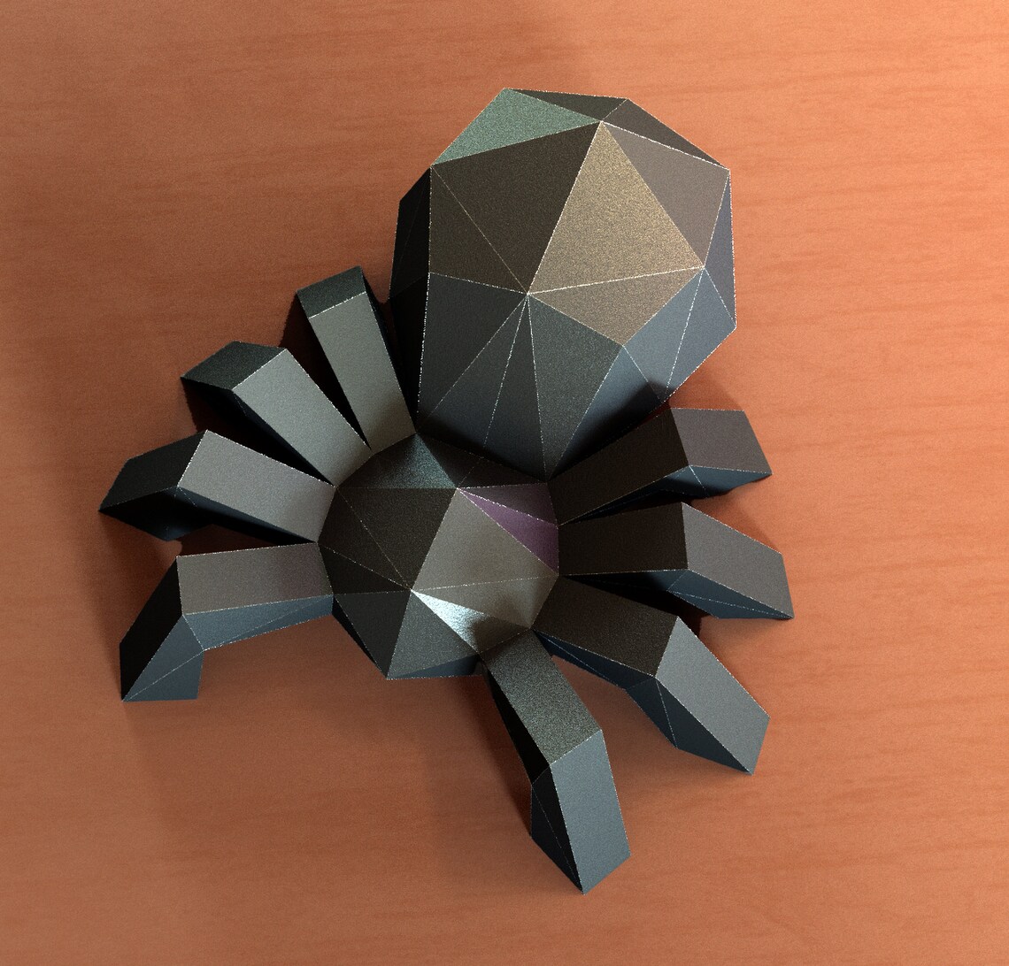 Paper Tarantula Templates (papercraft) in PDF and DXF - Create Your Own ...