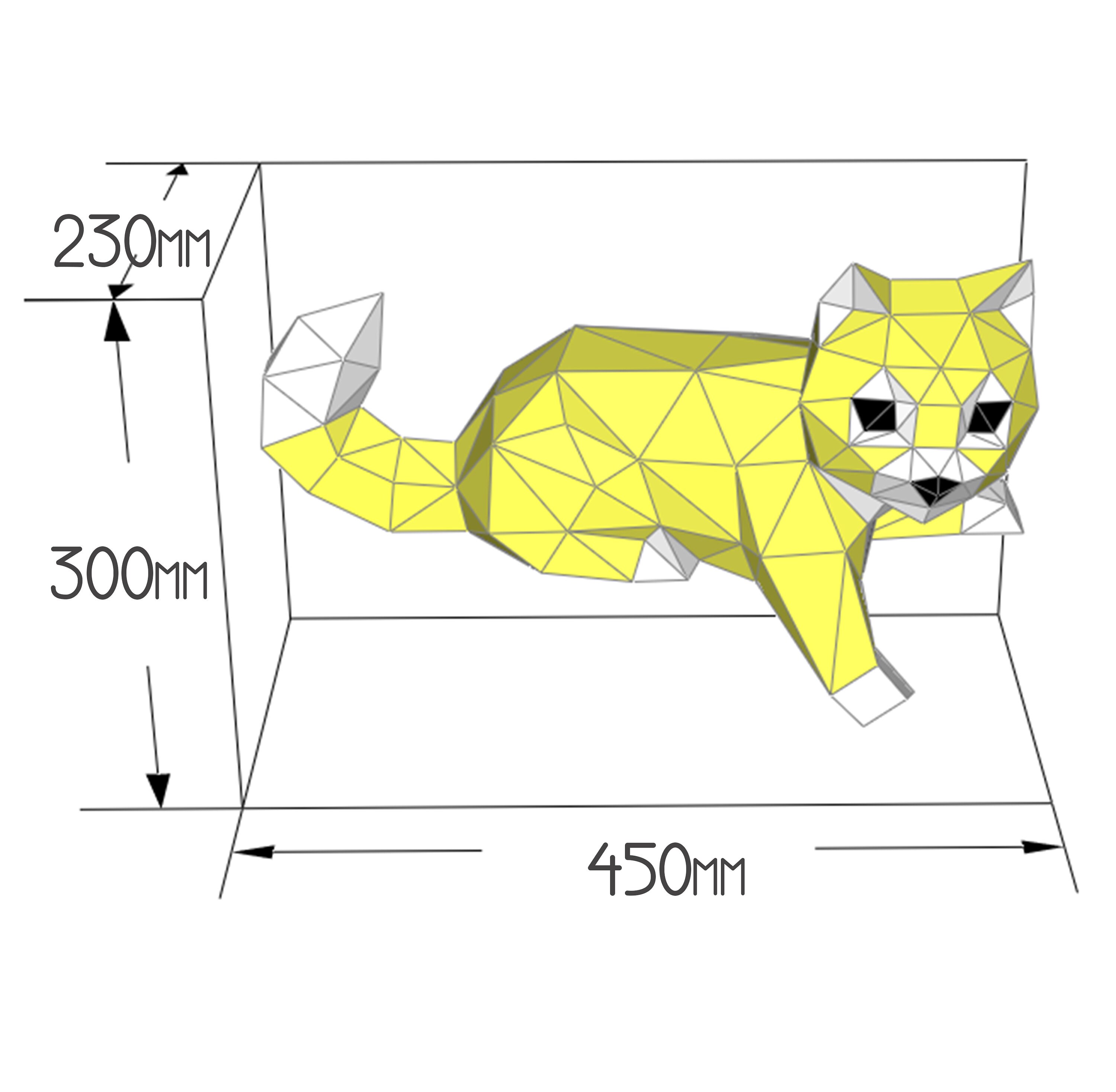 Kitten Papercrafts, Catdiy Pdf, Papercreaft Cat Templates, Feline - Etsy