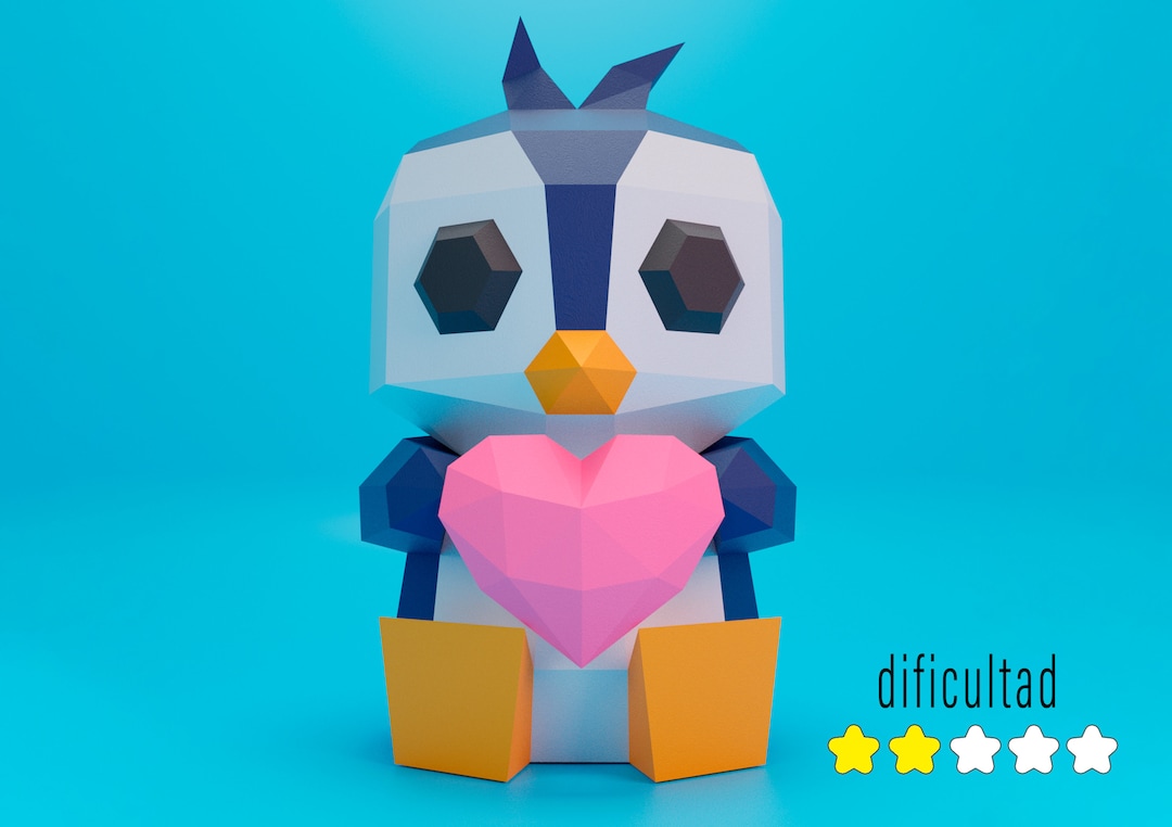 Papercraft Penguins, PDF/ Penguin Templates/ Paper Penguins/ Origami ...