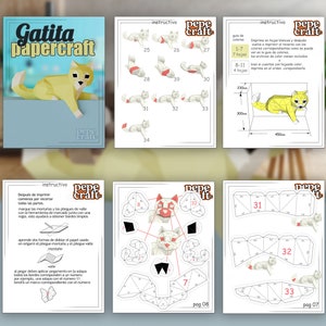 Kitten Papercrafts, Catdiy Pdf, Papercreaft Cat Templates, Feline - Etsy UK