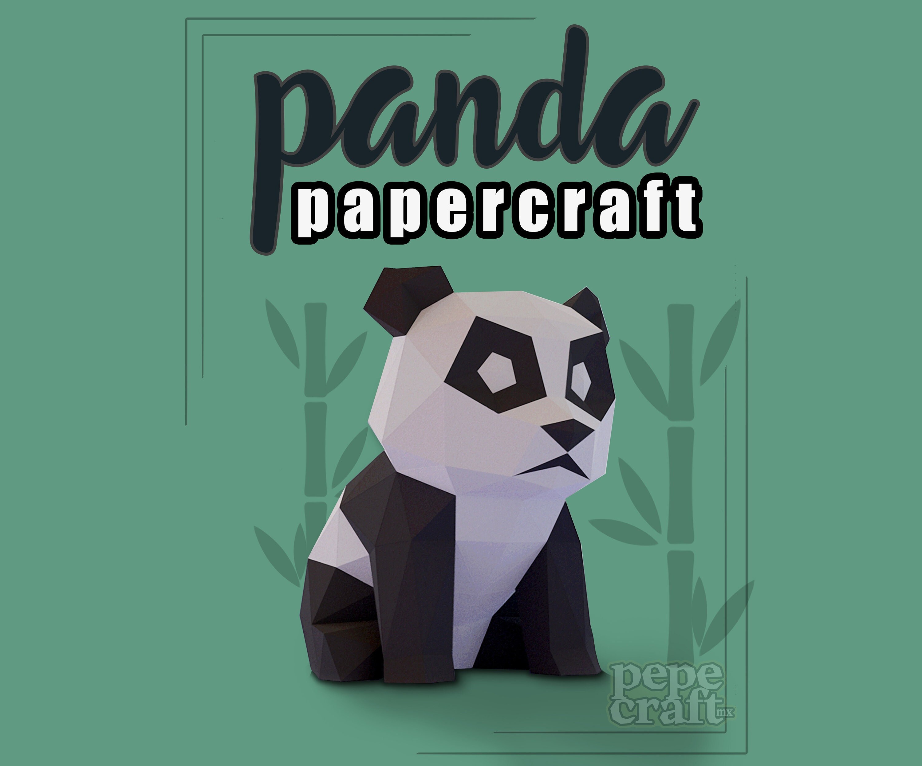 Panda Pdf Diy Panda Papercraft Oso Panda Papercraft Panda - Etsy Australia