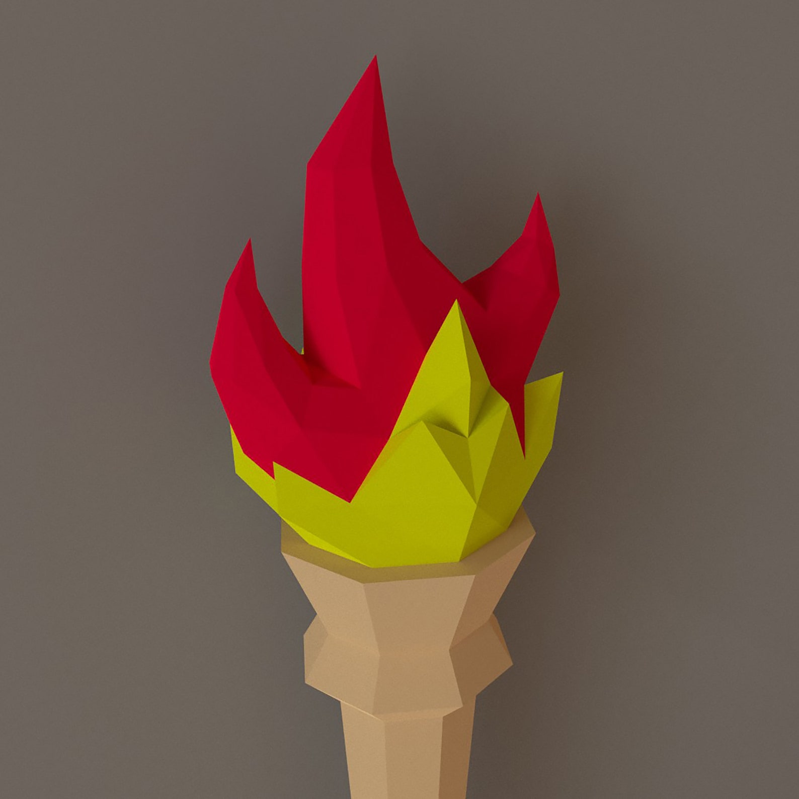 Antorcha olímpica papercraft plantillas pdf - Etsy México