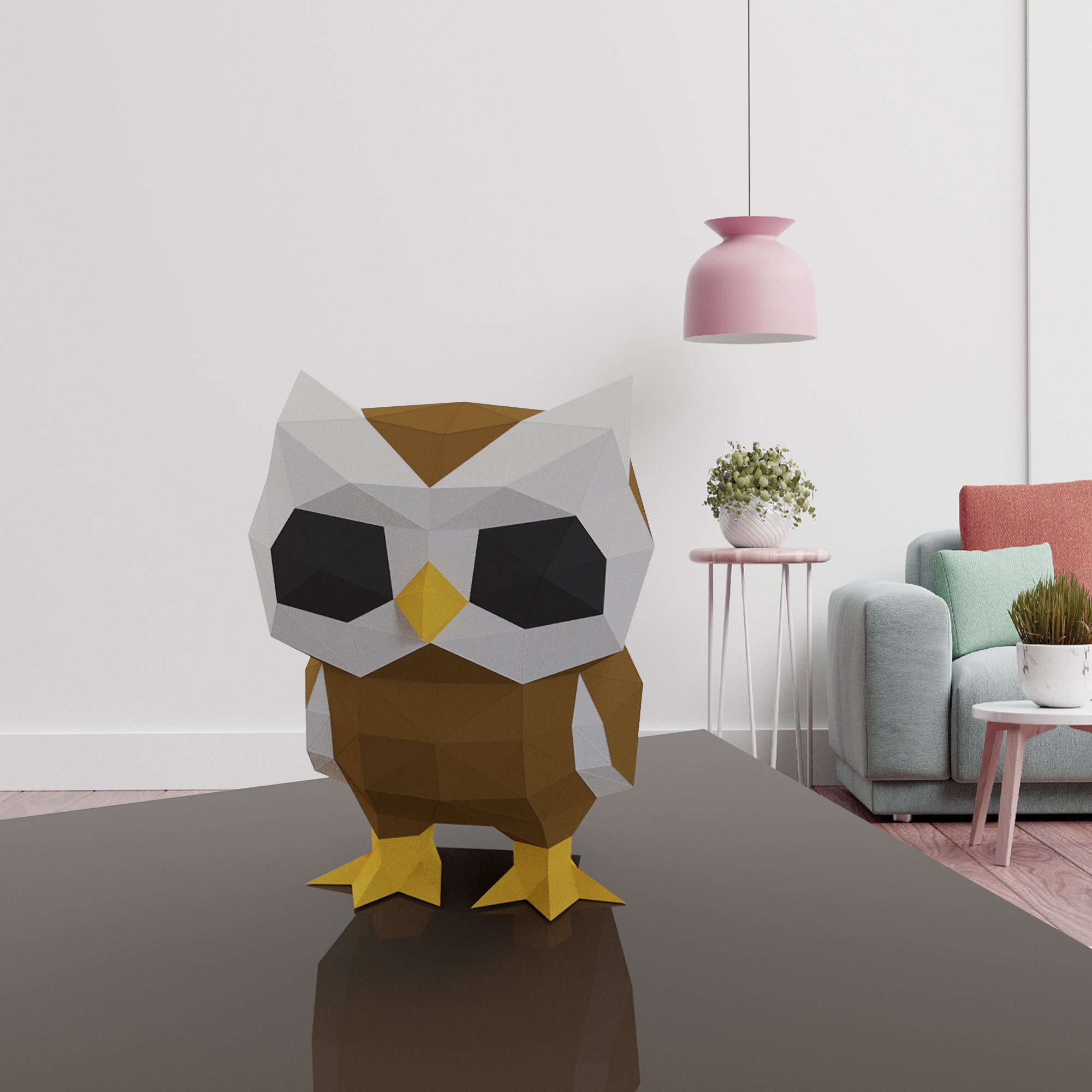 Baby Owl Papercrafts PDF, 3d Paper Sculpture Templates and Instructions ...