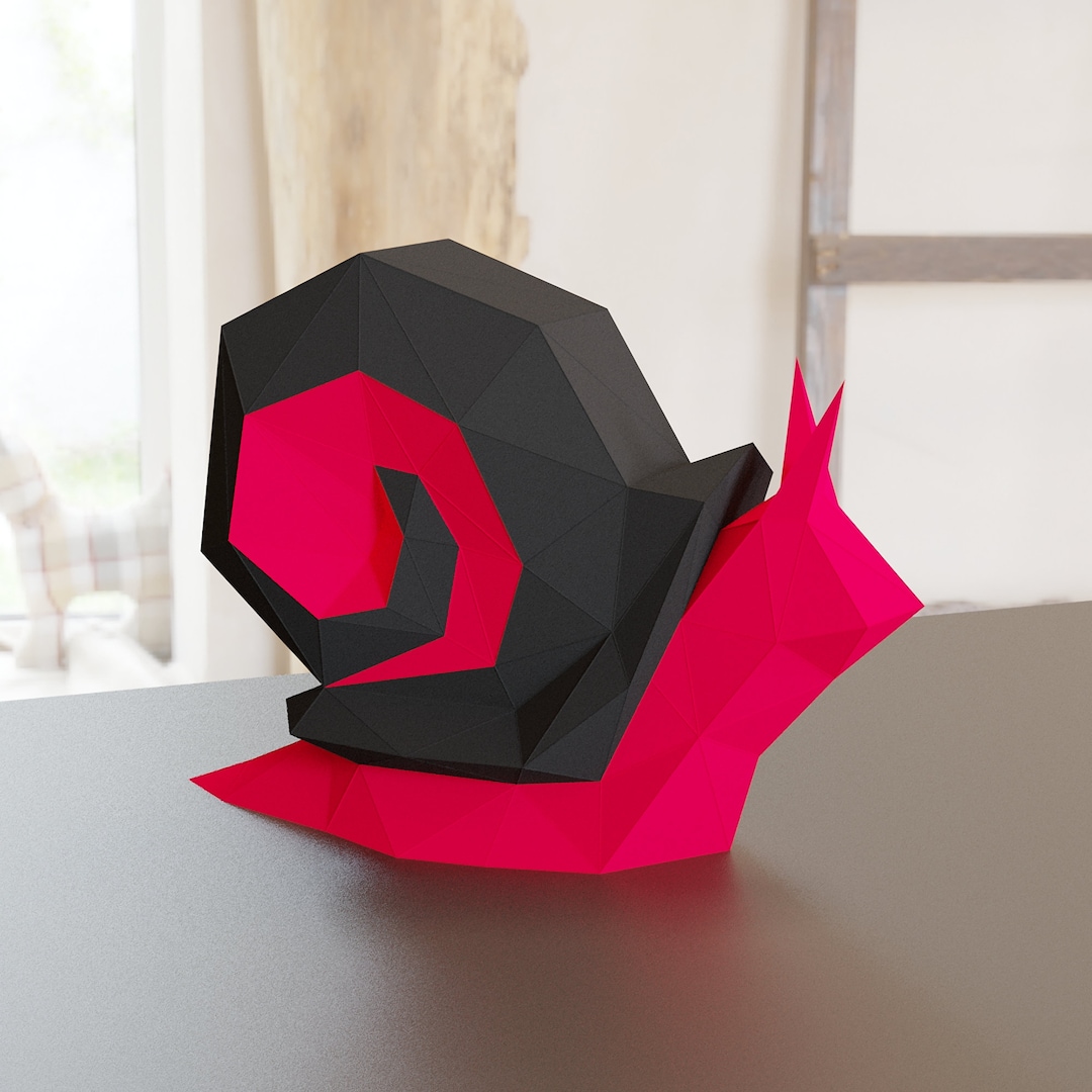 Snail Papercrafts Pdf Templates to Assemble 3d Figure of Snail - Etsy