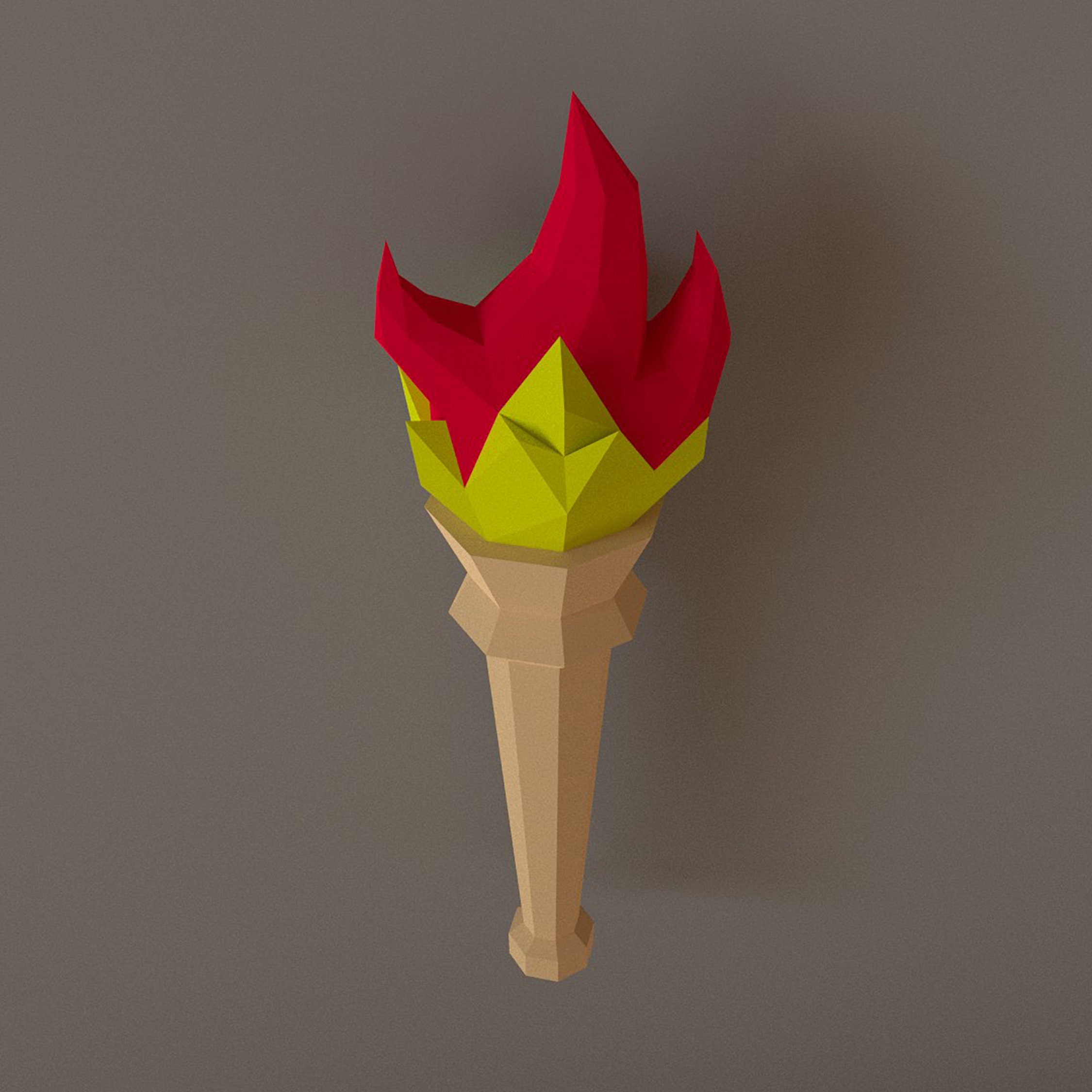 Antorcha olímpica papercraft plantillas pdf - Etsy México