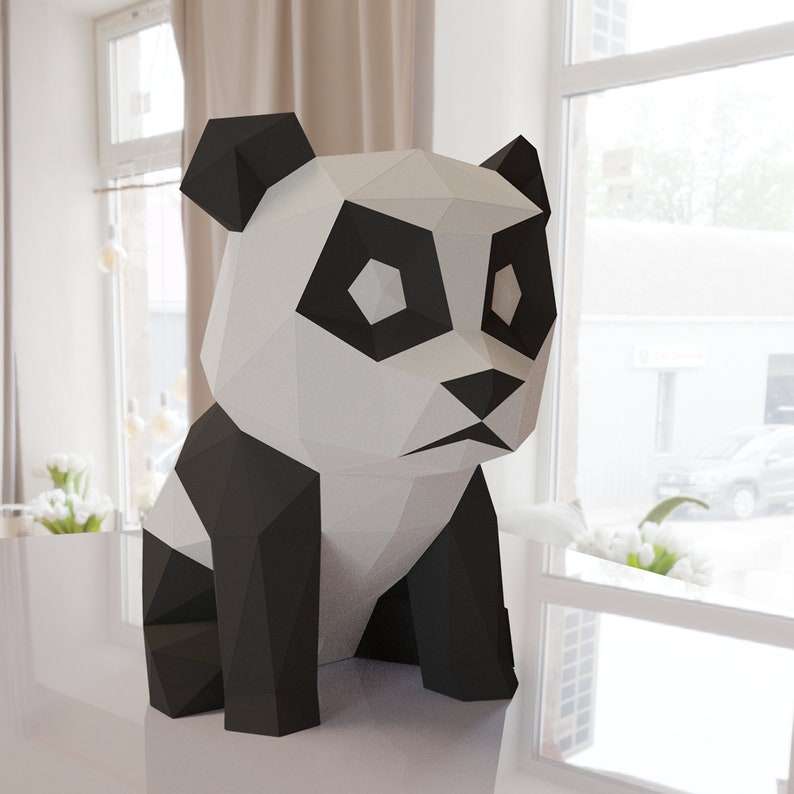 Panda Pdf Diy Panda Papercraft Oso Panda Papercraft Panda - Etsy