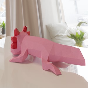 Axolotl Diy PDF, Axolotl Diy PDF, Axolotl Template Papercrafts, Axolotl ...