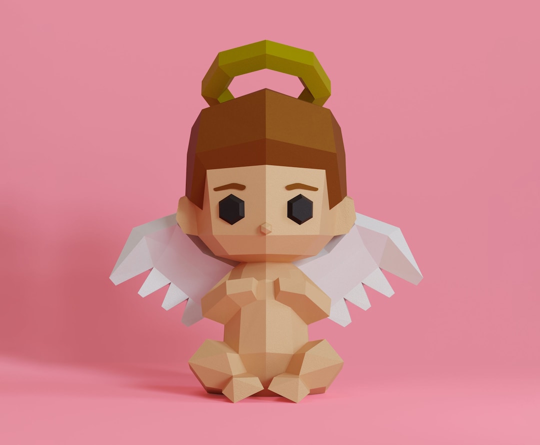 Charming Little Angel Papercraft Kit - DIY Crafts to Create a Paper ...