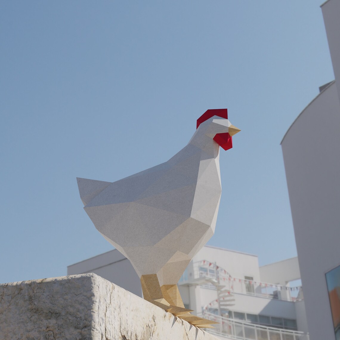 Pollo Papercrafts SVG/DXF/PDF/ Pollo Plantillas/ Pollo De - Etsy