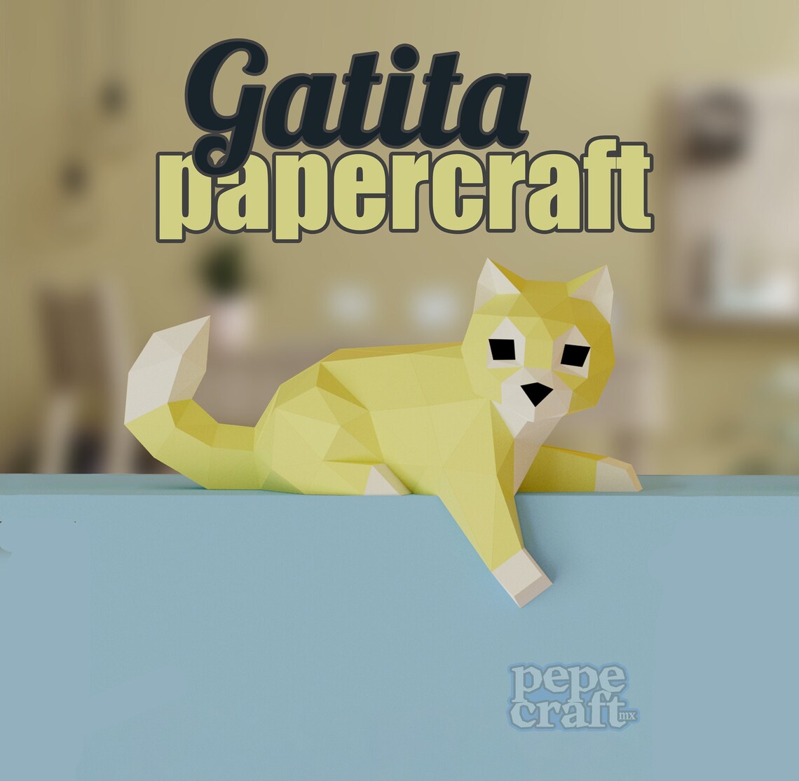 Kitten Papercrafts, Catdiy Pdf, Papercreaft Cat Templates, Feline - Etsy
