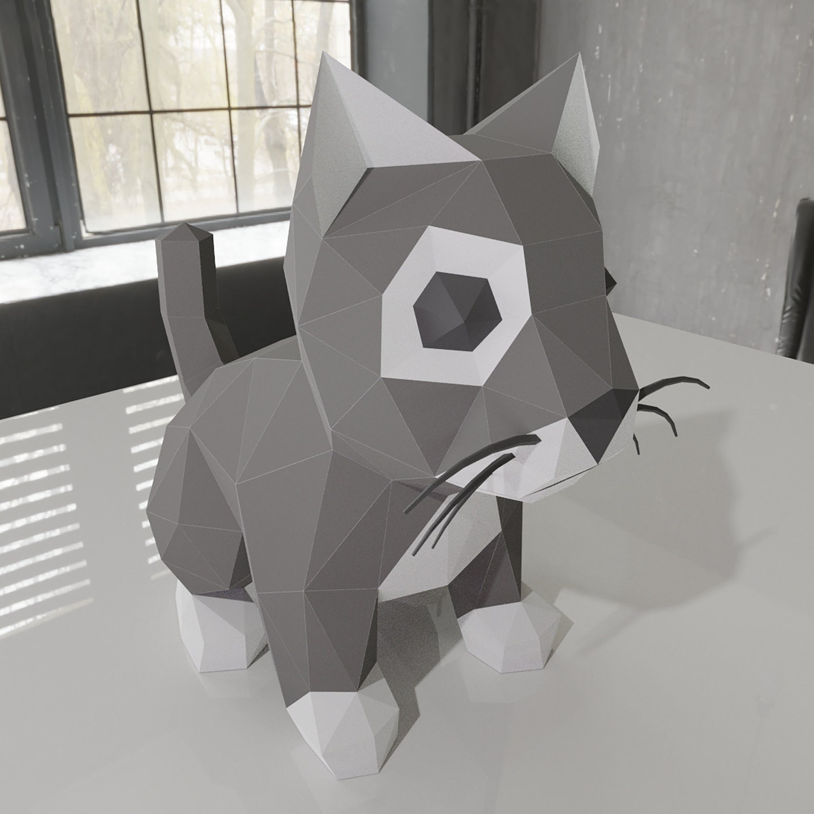 Gato Papercraft PDFSVGDXF plantillas manual para crear - Etsy México