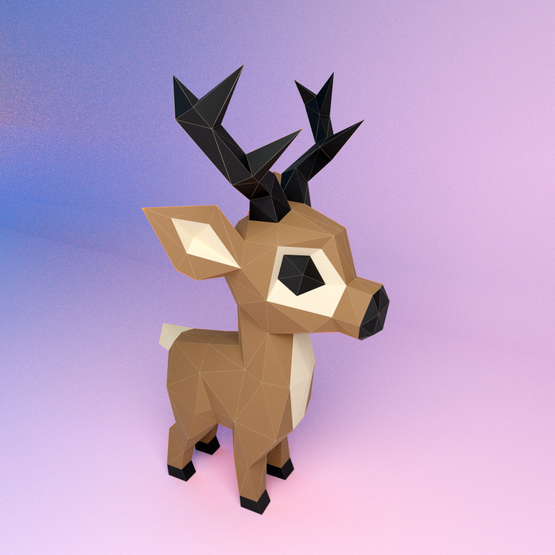 Conjunto de Plantillas Papercraft Venadito 3D: Crea tu Obra - Etsy México