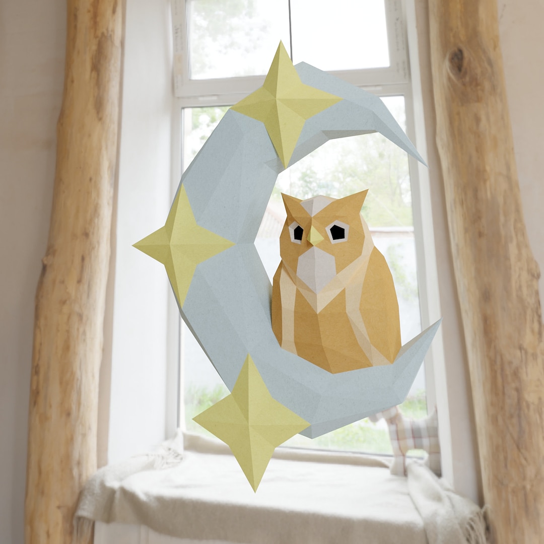 Owl Owl Papercrafts Templates - Etsy